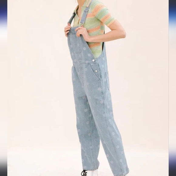 Storia | Jeans | Storia Smiley Happy Face Straight Leg Blue Print Denim ...
